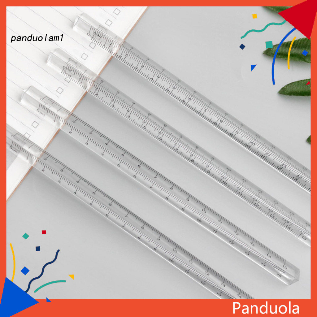 PANDU Scale Ruler Clear Scale Print Long Lasting Transparent Triangle ...