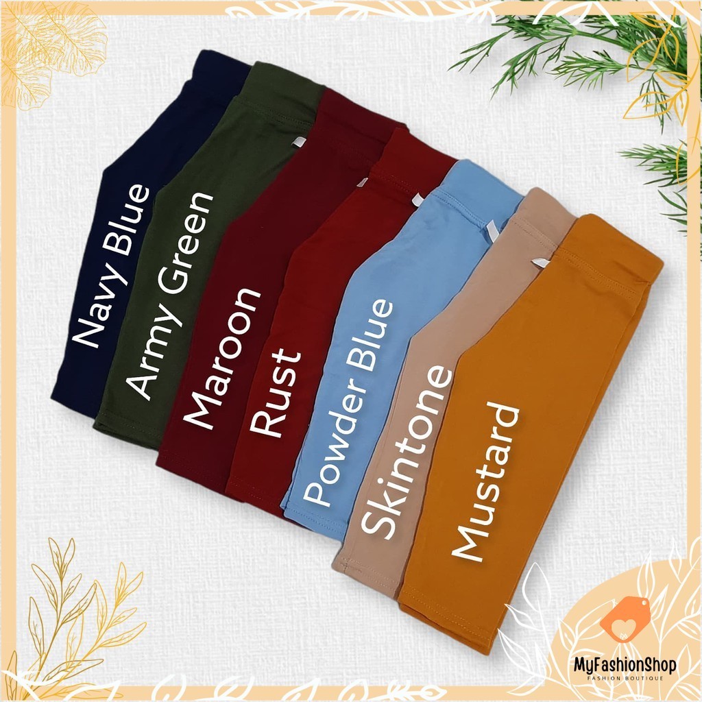 MFS | Jade Plain Leggings for Girls Baby Kids | MYFASHIONSHOP | Shopee ...