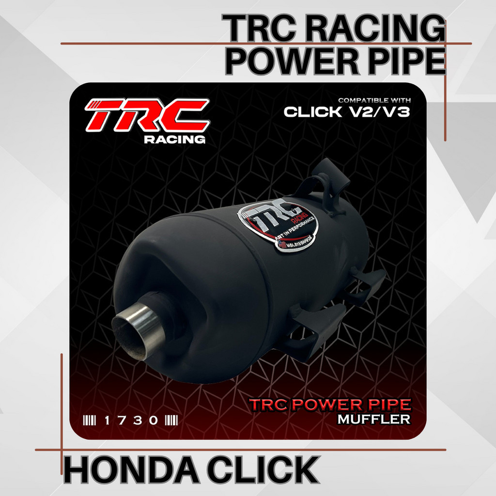 TRC Racing Honda Click v2 125 150 Power Pipe Muffler Exhaust 1730 moto ...