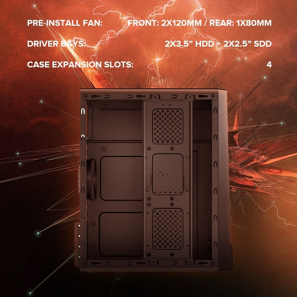 EasyPC| MSI MAG Shield M300/M301 pc case| mATX| Black | Shopee Philippines