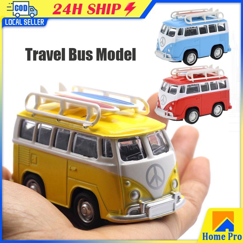 1PC Bus Alloy Bus Car Model Diecast Metal Toy Travel Bus Car Model Car ...