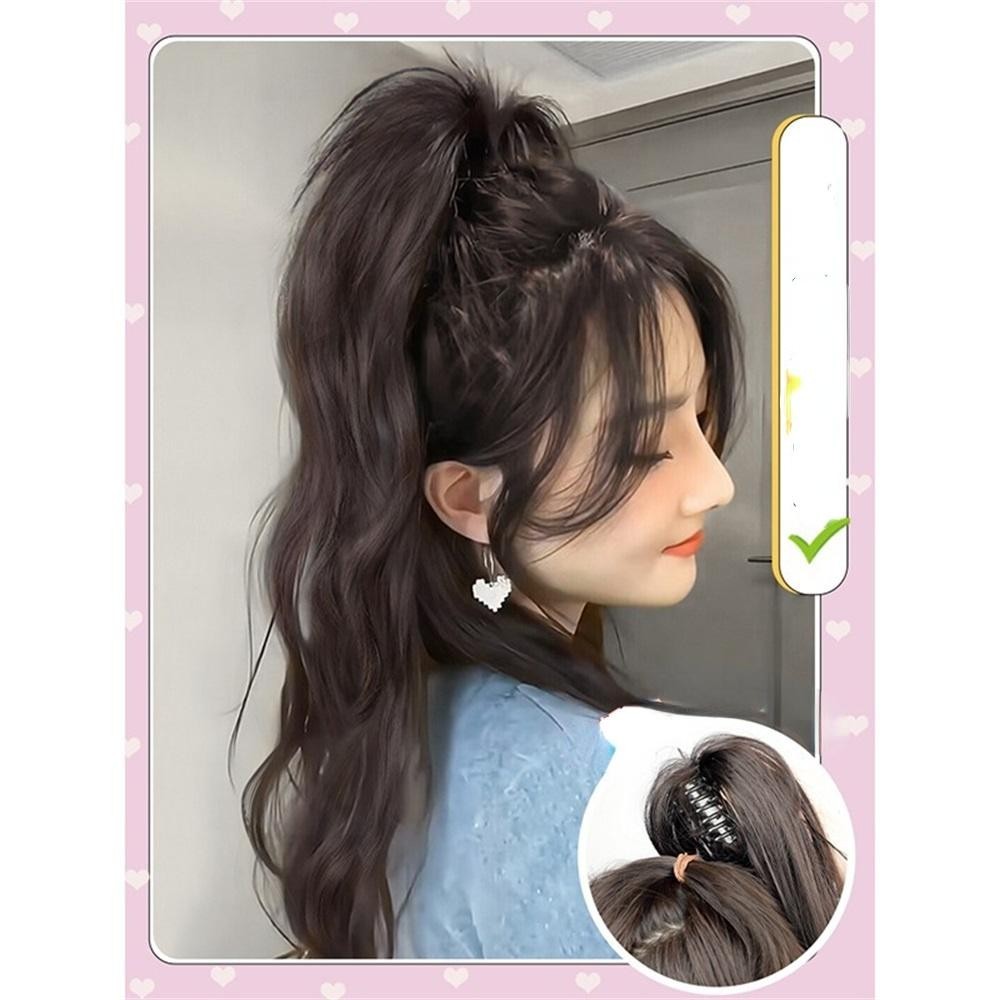 Long Hair Simulated Hair Vigorous Girl Half Zha Waterfall Curly Hair ...