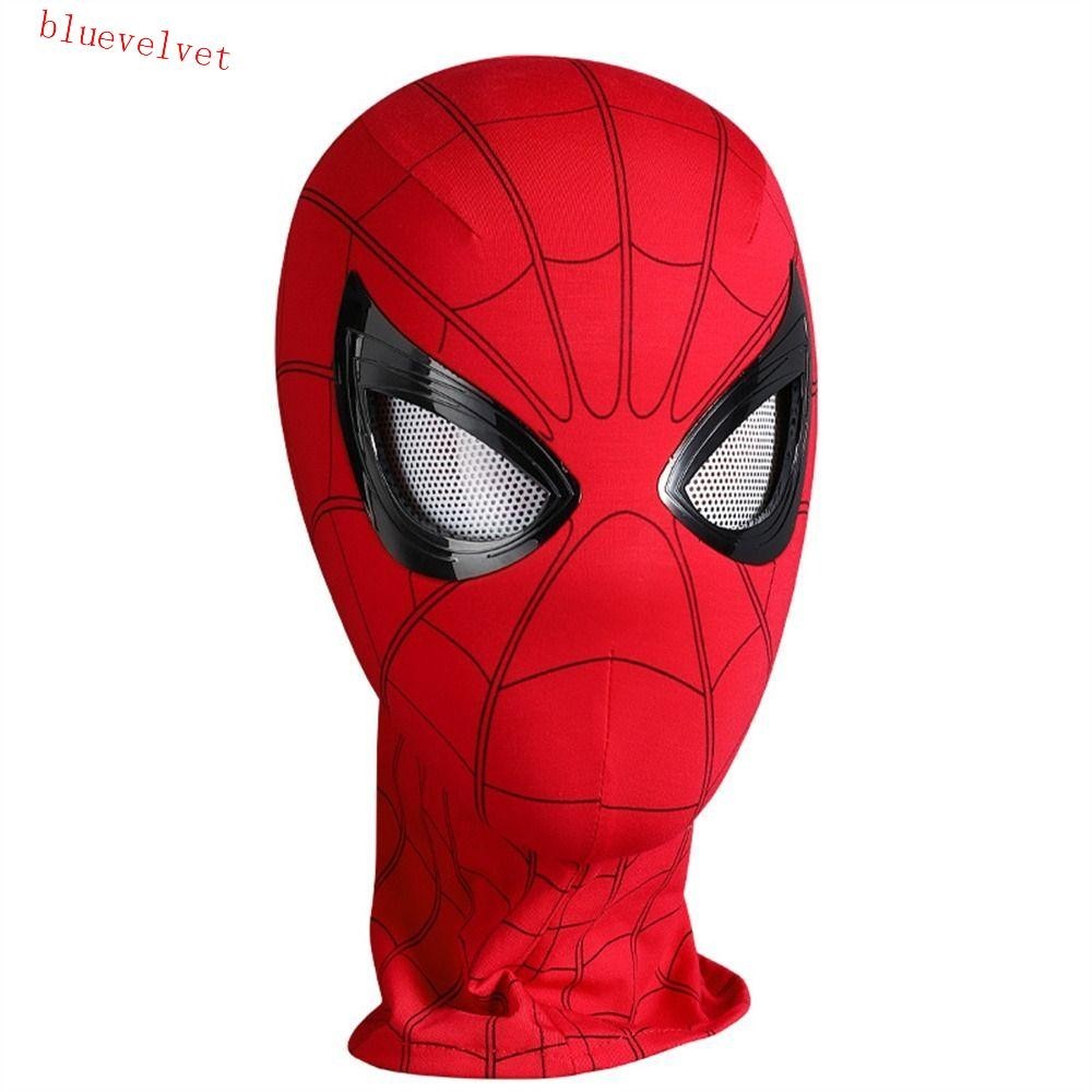 BLUEVELVET Spider-man Mask, Eyes Movable Chin Control Spider-man ...