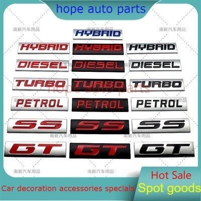 New upgrade Metal Car Accessories HYBRID TURBO PETROL SS GT Labeling ...