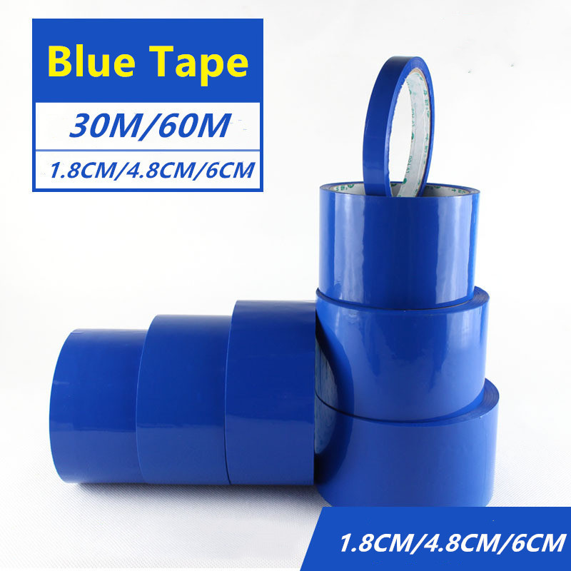Solid Color Transparent Blue Adhesive Tape Mounting Packing Fashion ...