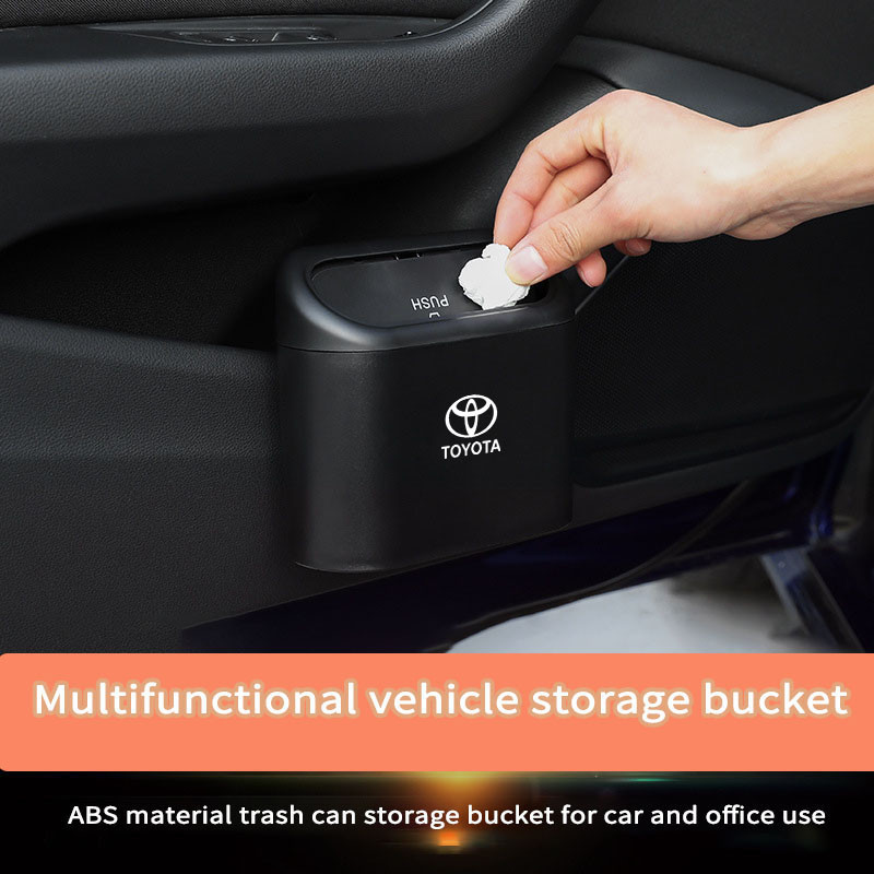 Car Trash Bin Dustbin Mini Vehicle Trash Bin for Toyota Vios Hilux ...