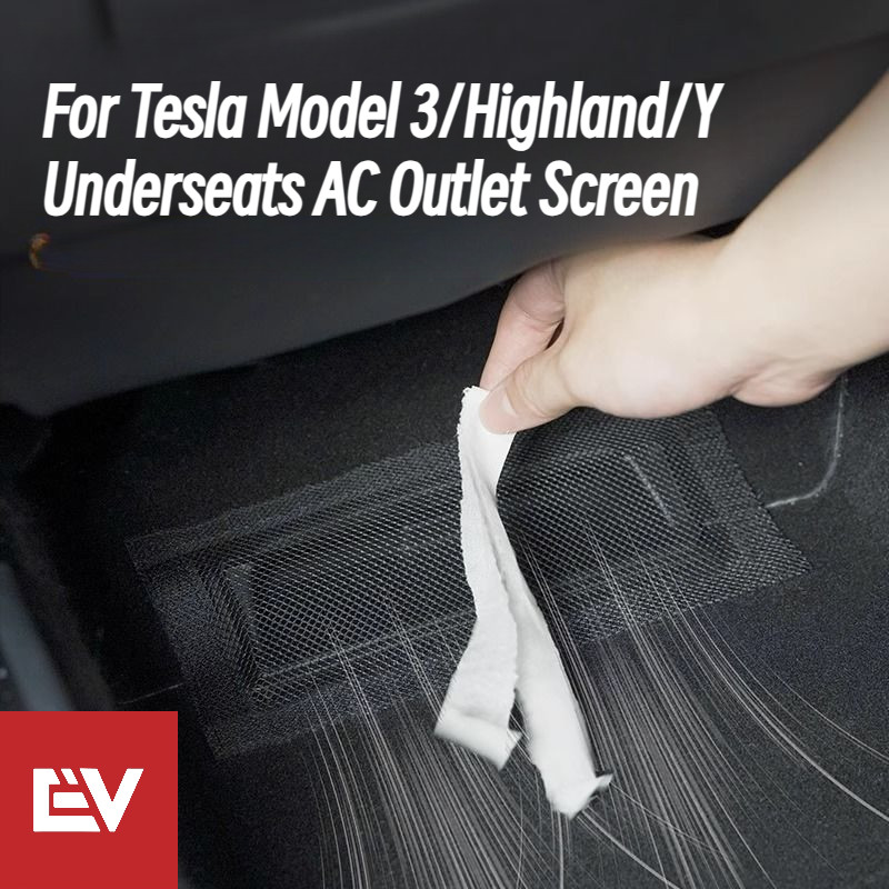 For Tesla Model 3/Highland/Model Y/Juniper AC Outlet Cover Underseats ...