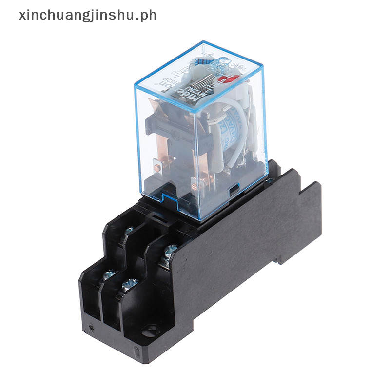 XIN AC220V 12VDC 24VDC 24VAC 5A 8PIN Coil Power MY2N-J Relay HH52P With ...