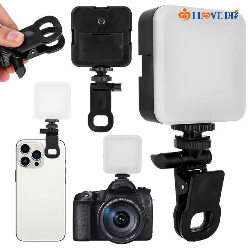 1 Piece Universal 60LEDs Cell Phone Fill Lamp with Clip Battery Powered ...