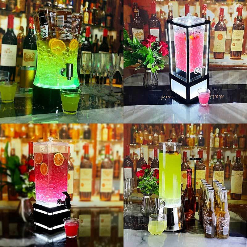 Luminous Wine Cannon LED Charging Bar Coke Barrel Container Creative ...