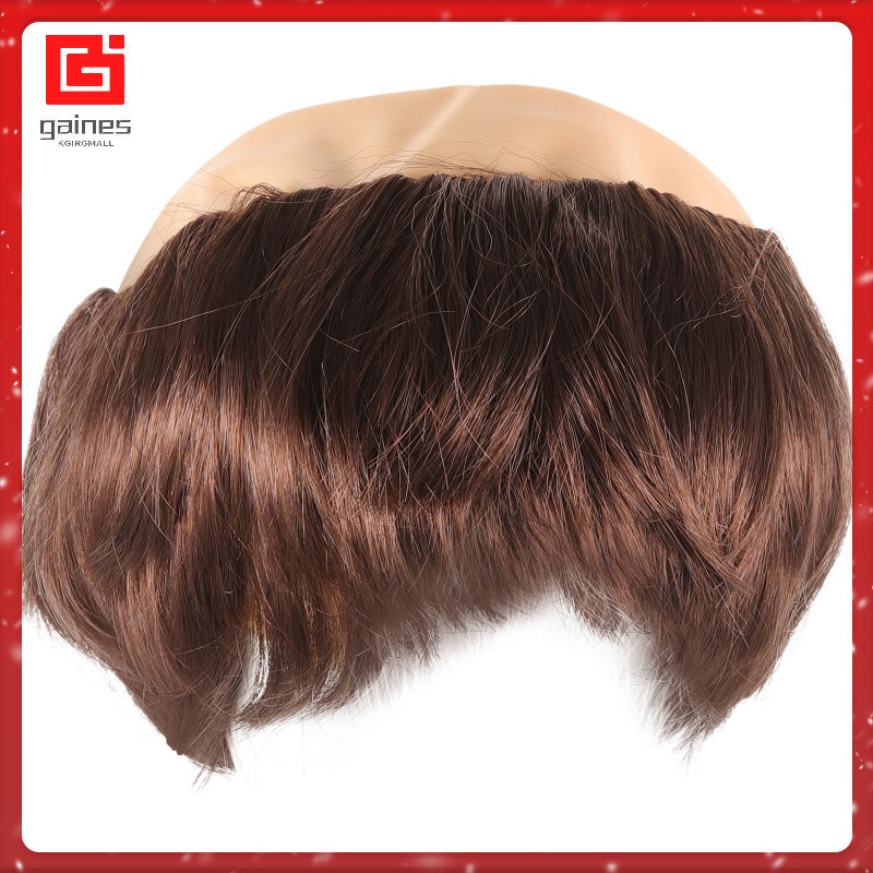 Bald Wig Friar Hair Brown Monk Old Man Costume Elder gaines | Shopee ...