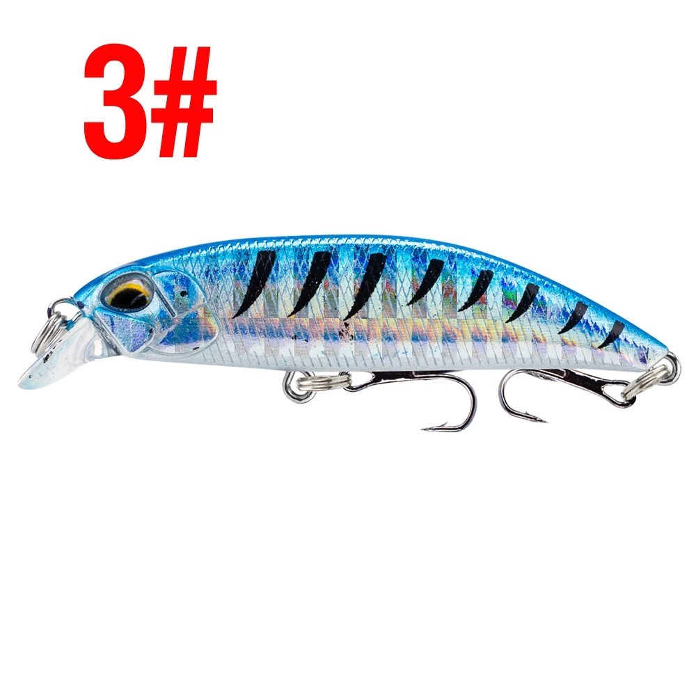 1PC Laser Fishing Lure 7cm/8g Slow Sinking Minnow Bait Casting Lure 3D Eyes Pencil Fishing Baits ...