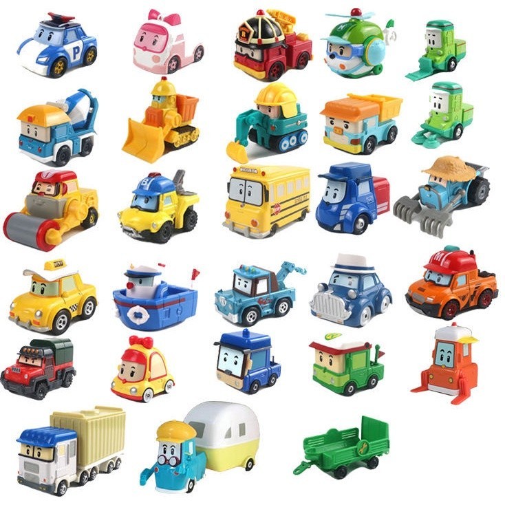 Robocar Poli Korea kids Toys Robot Poli Roy Haley Anime Metal Action ...