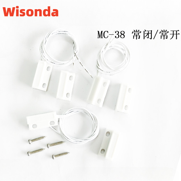 MC-38 Wired Door Window Sensor MC38 Magnetic Switch normally Closed NC ...