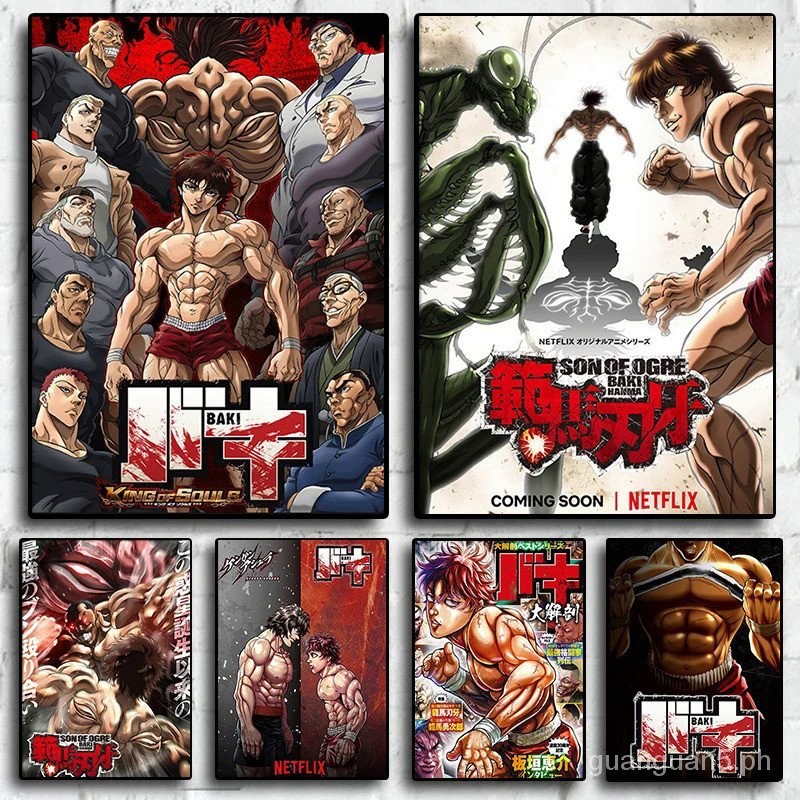 Japan Anime Baki Hanma Comics Poster Decoration Canvas Painting Wall ...