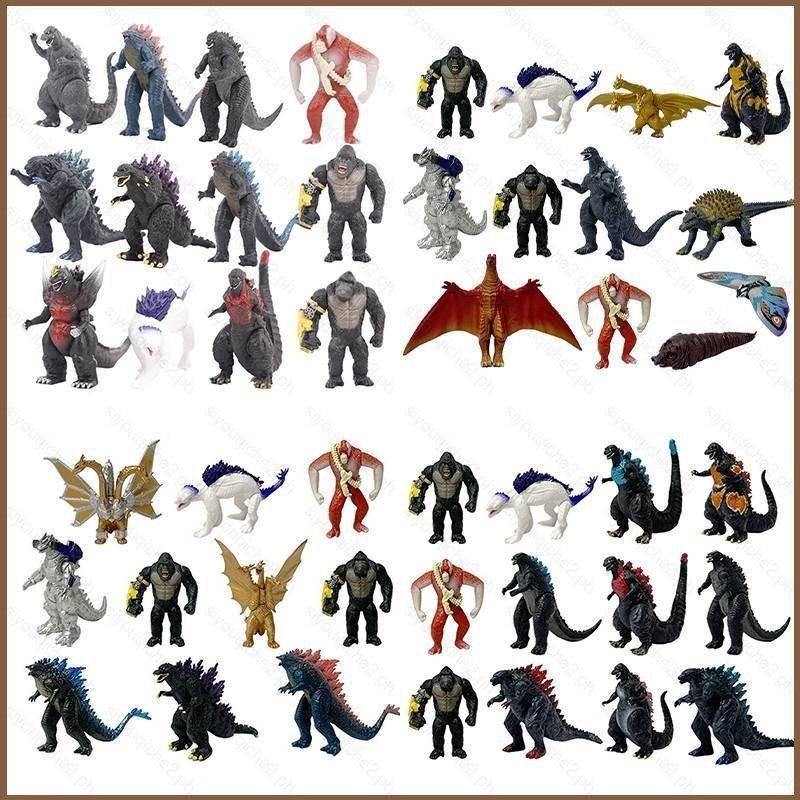 sy 12pcs Godzilla vs Kong 2 Action Figure Scar King Shimo Godzilla Kong ...