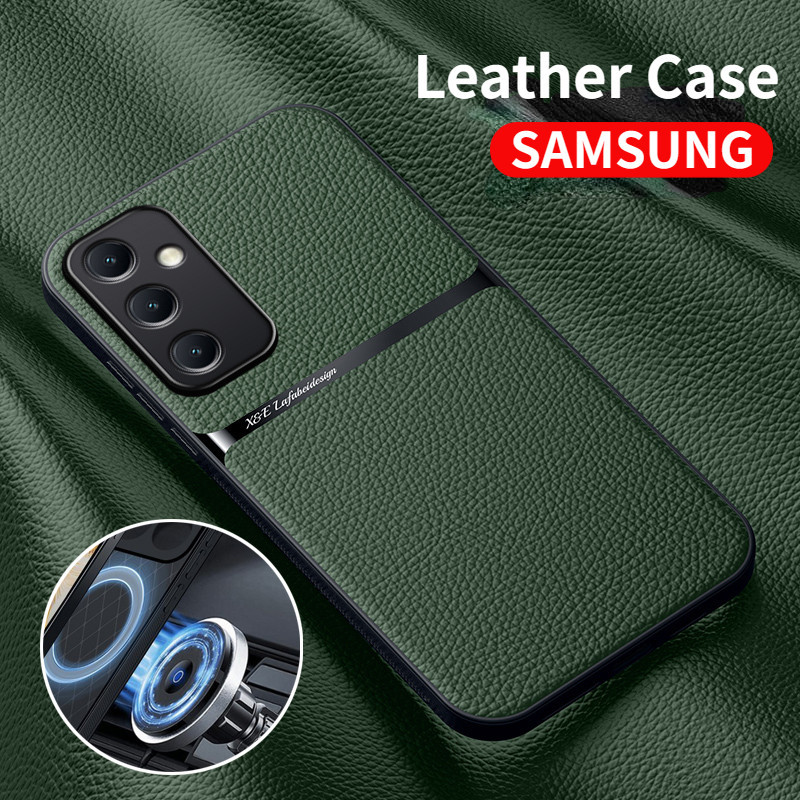 Leather Soft Casing For Samsung Galaxy A55 A35 A17 A56 A36 A16 LTE A15 A25 A54 5G 4G 2025 Phone ...