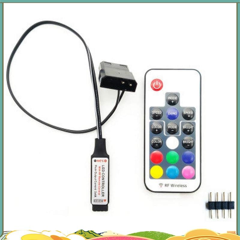 Computer Fan Lighting Effect Controller,5V 3-Pin/12V 4-Pin RGB Fan ...