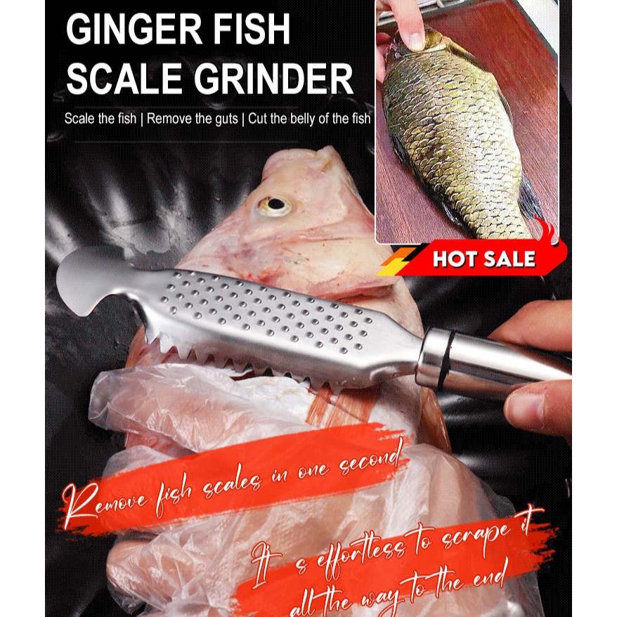 Even bumps Fish Scaler Fish Maw Knife Large and small blades Knife Tip ...