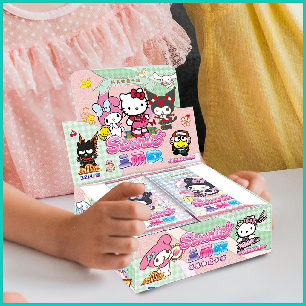 For Sanrio Cartoon Card for Kids Collectible Game Character Board Toy ...