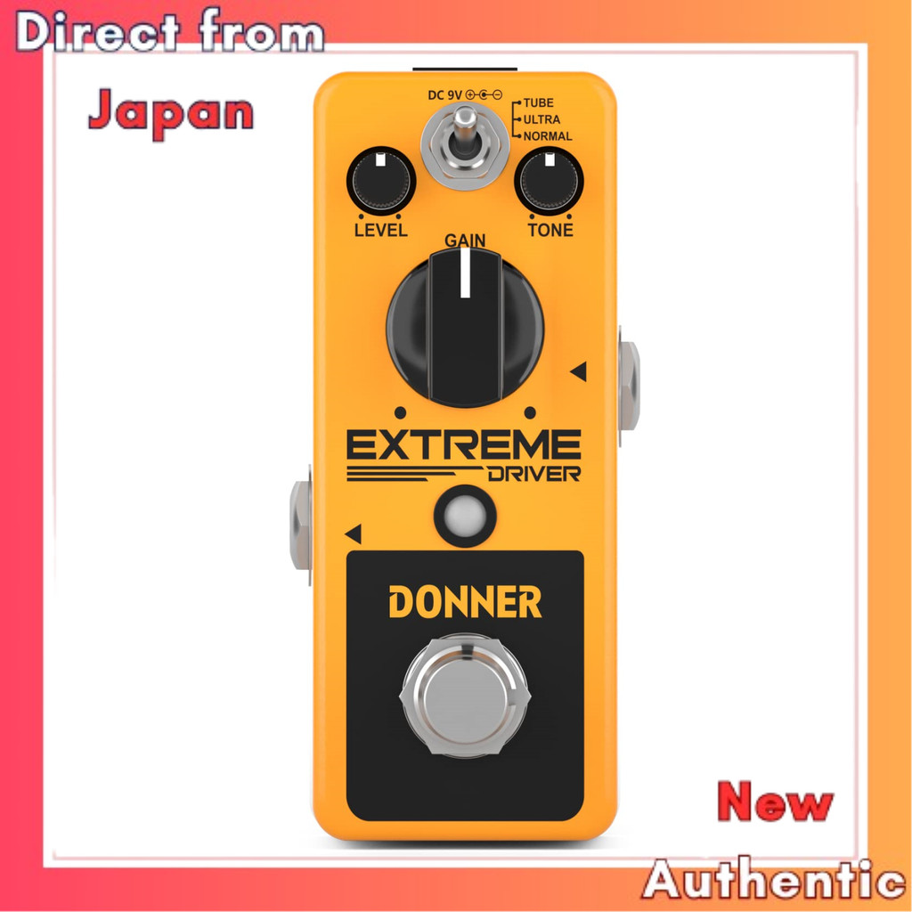Donner Distortion Guitar Effector Distortion Analog Small (Yellow) | Shopee Philippines