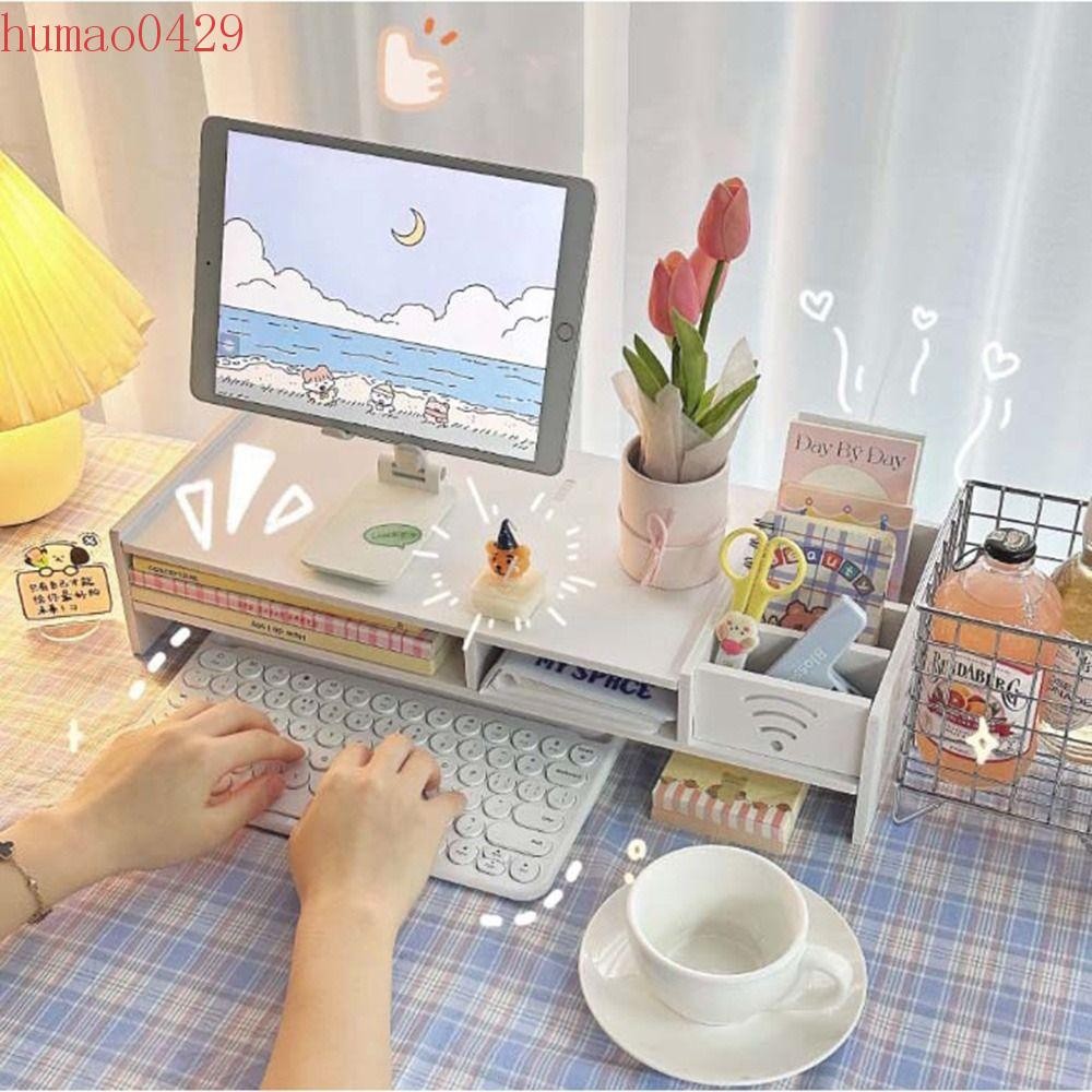 HUMAO PC Computer Screen Stand, Easy Assemble Sturdy Construction ...