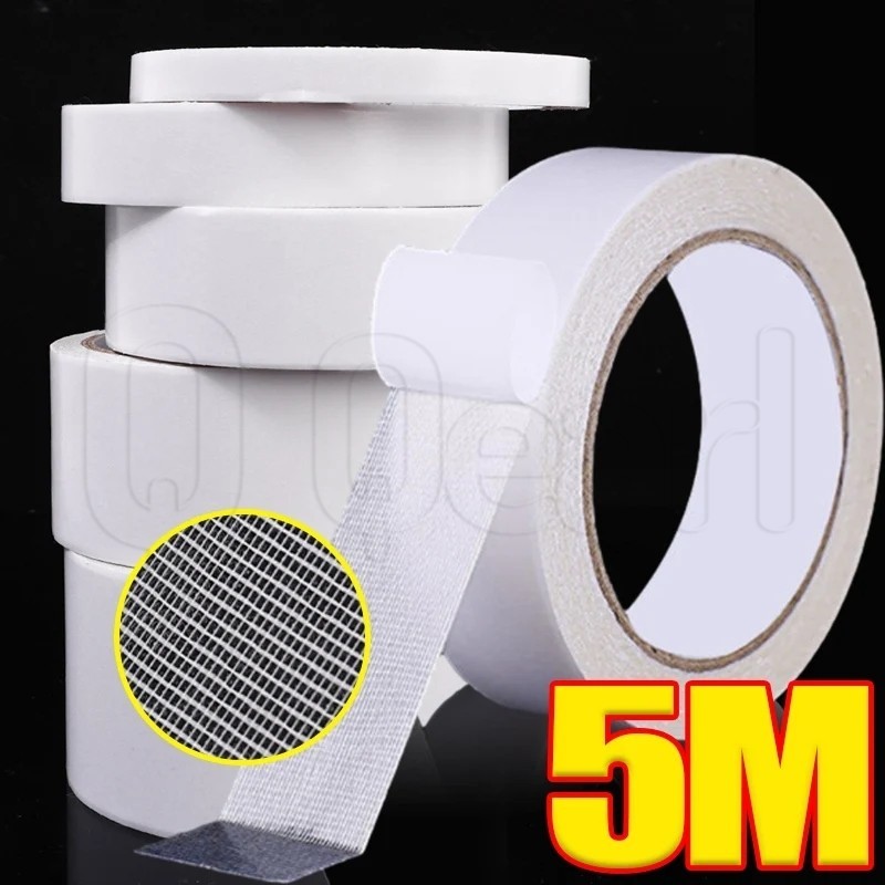 5M Grid Fiber Mesh Double-sided Tape - Translucent Fabric Tape ...
