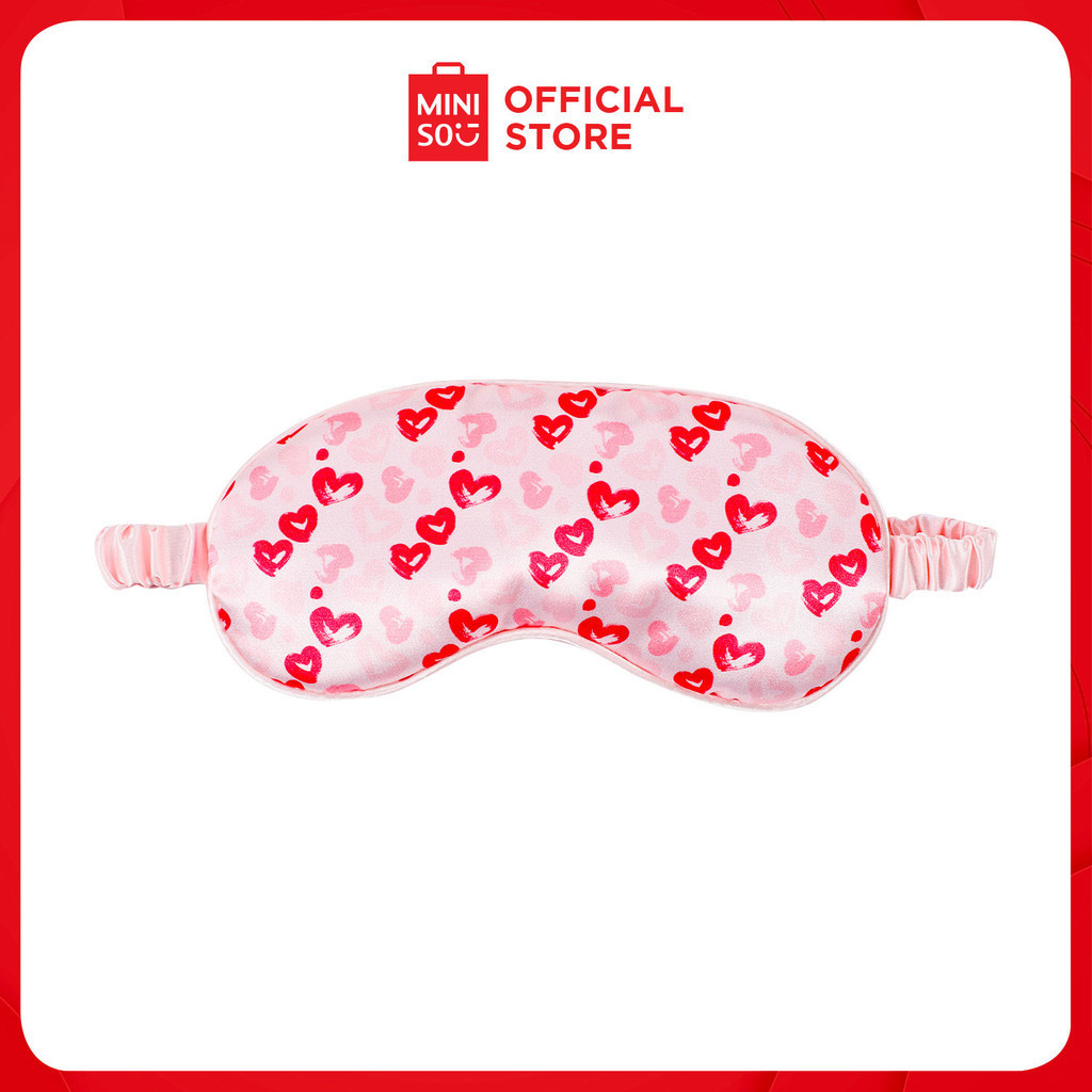 MINISO Pink Romance Series Imitated Silk Eye Mask (Heart) | Shopee ...