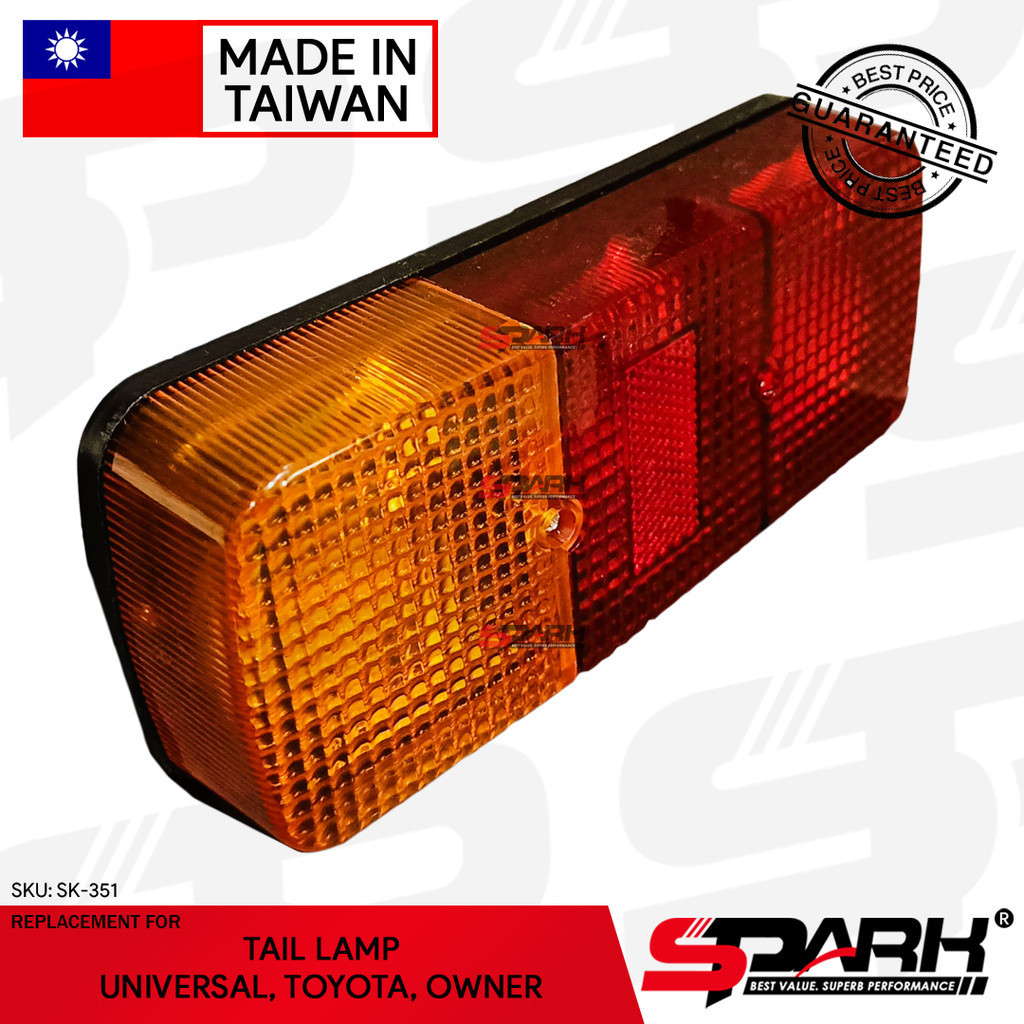 (2 PCS) Tail Lamp Stop Light Toyota 3K 4K 3AU 12R Owner Jeep 12V ...