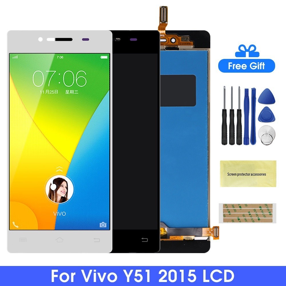 For Vivo Y51 2015 LCD Y51L 1707 Display Touch Screen With Frame ...