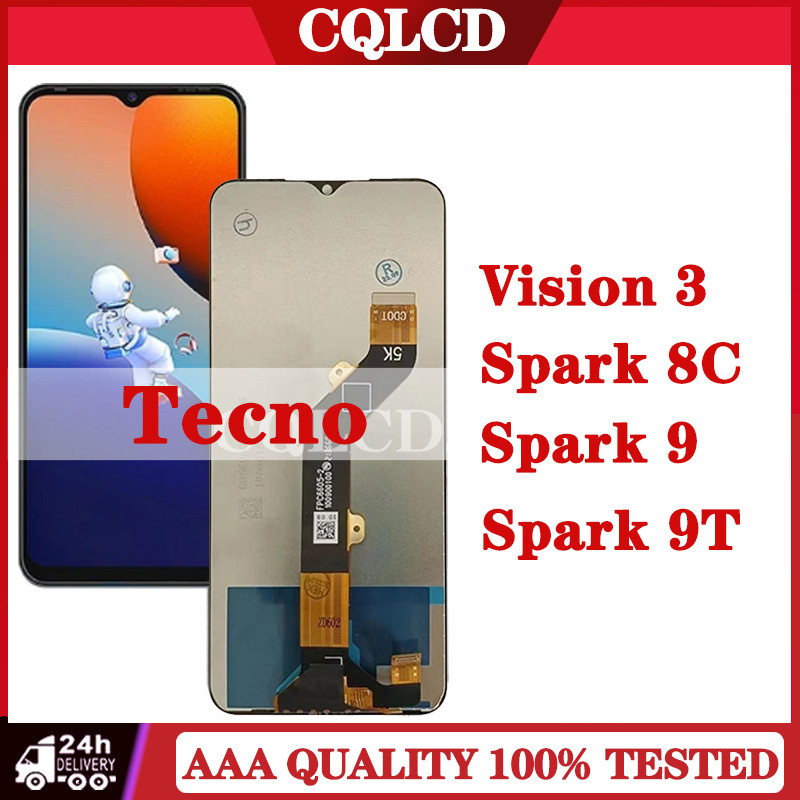 For Tecno Spark 9 9t Kg5p Kh7 Kh7n Kh6 Lcd Spark 8c Lcd Itel Vision 3