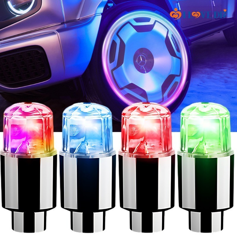 1Pcs LED Bike Motorcycle Wheel Tire Lamp/ Car Wheel Spoke Light Valve ...