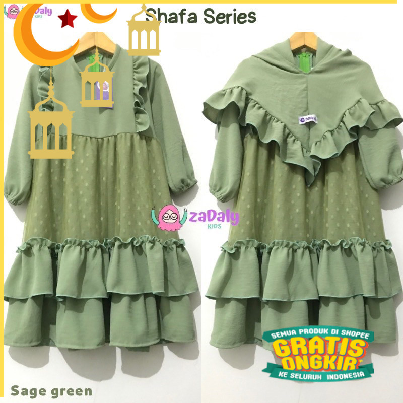 Shafa series/girl's gamis set/children's party dress/children's gamis ...