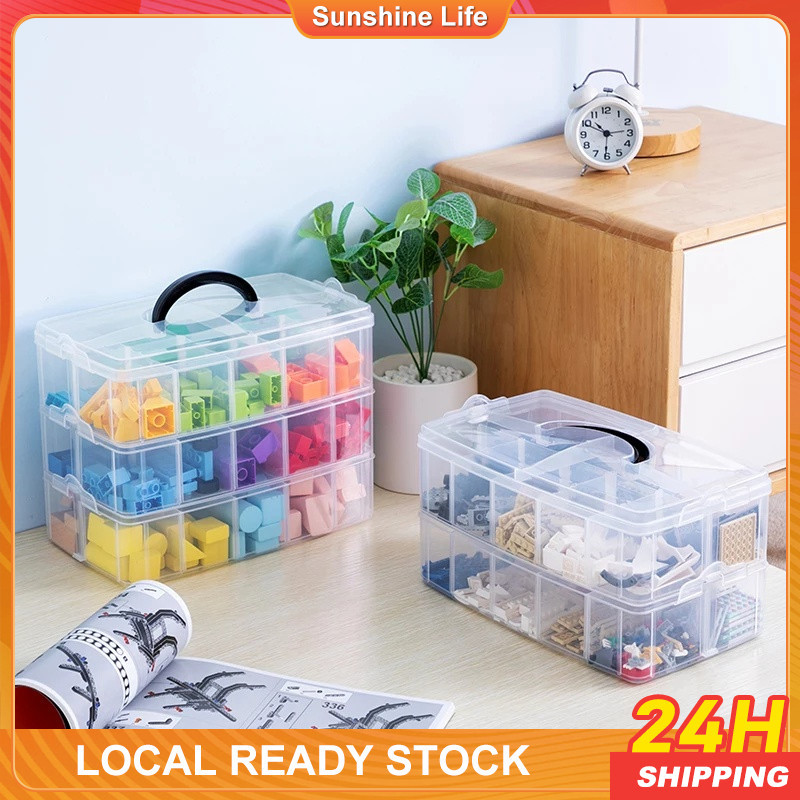 3pcs Cute Mini Stackable Storage Box Dust Proof Cosmetic Storage with ...