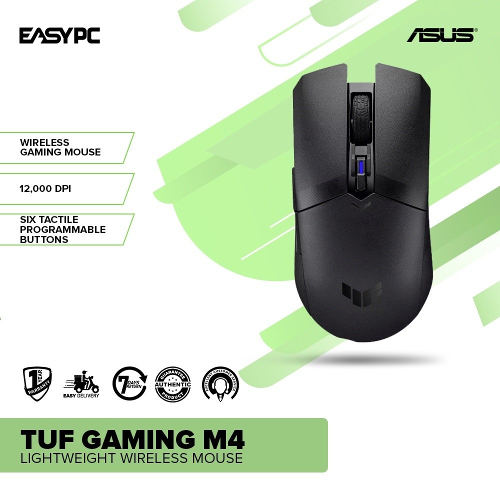 EasyPC | Asus TUF M4/M4 Air Wired and Wireless Gaming Mouse| Black ...