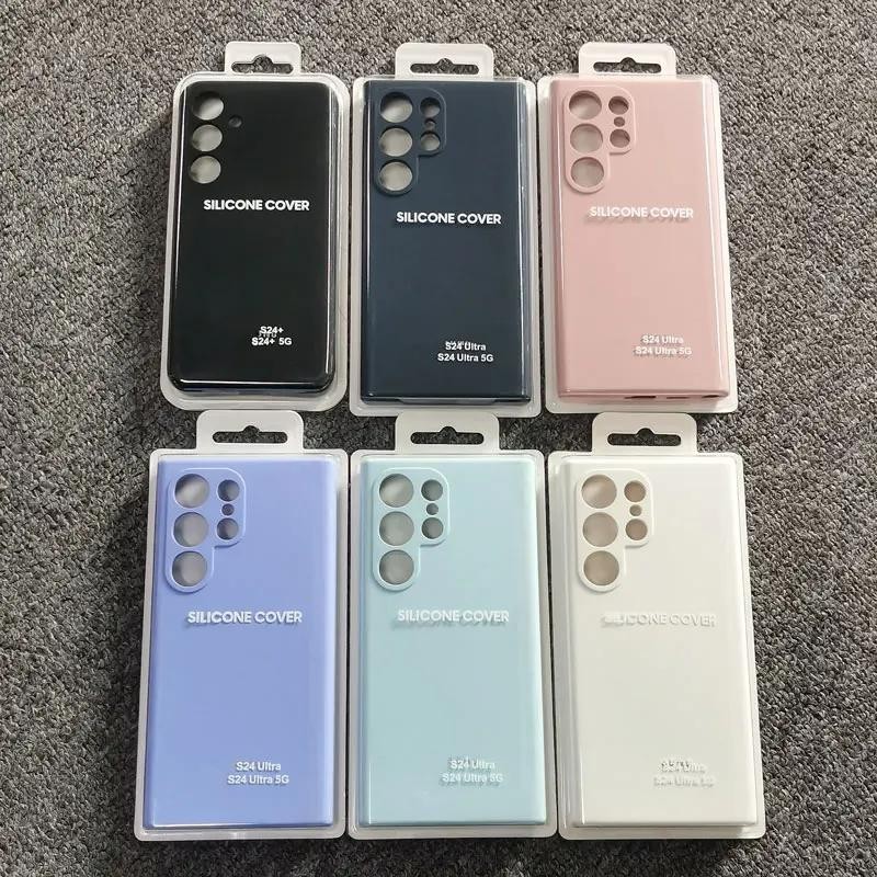 Samsung Galaxy S24 Ultra S24 Plus case Silky Liquid Silicone Case Soft ...