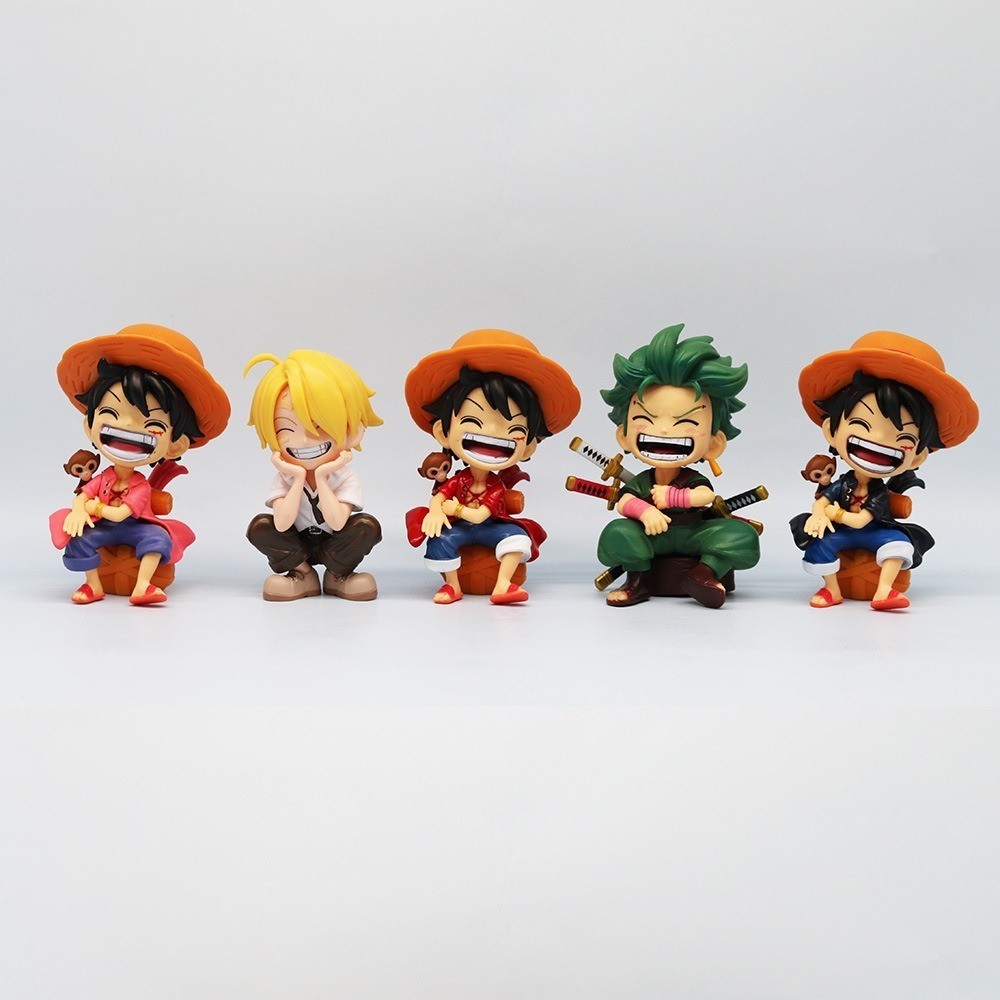 13cm One Piece Figures Luffy Sanji Roronoa Zoro Action Figures Q ...