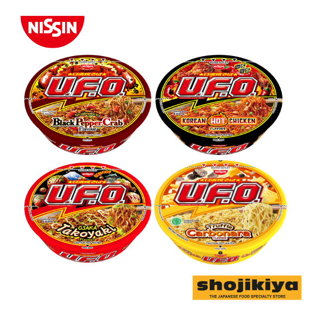 Nissin UFO Osaka Takoyaki / Black Pepper Crab / Korean Hot Chicken ...