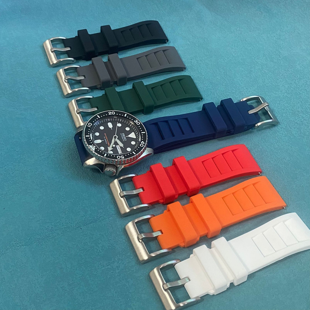 For Seiko Divers skx007 Watchband Strap 20mm 22mm Silicone Rubber Band ...