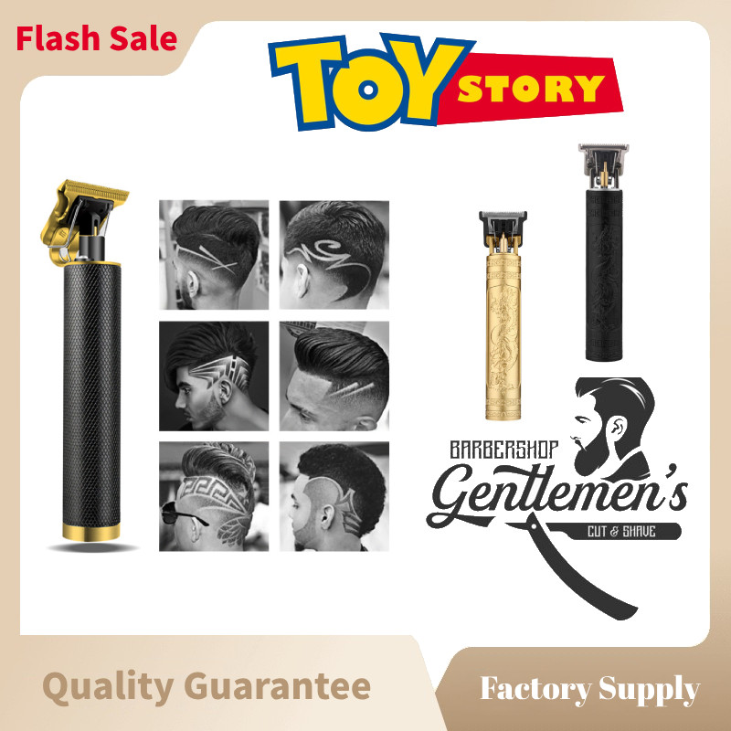 Professional T9 USB Rechargeable Hair Clipper Electric Haircut Multi ...