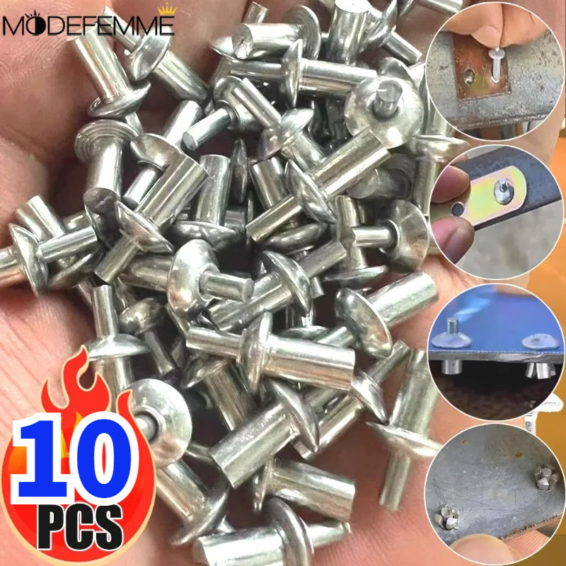 10 pcs Hammer Drive Rivet - Fixing Nail - Aluminum Alloy Expansion ...