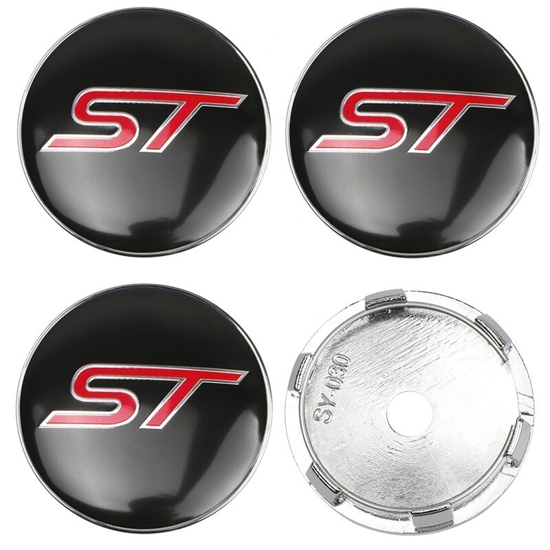 2024 NEW Upgrade 4Pcs 60mm ST Emblem Badge Logo Car Wheel Center Caps ...