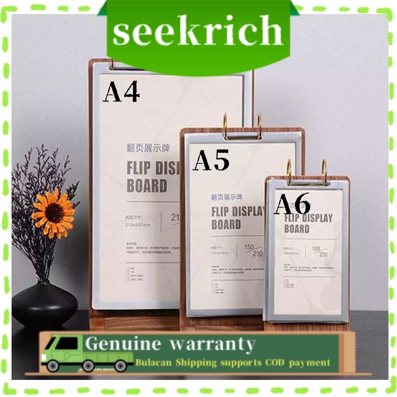 Restaurant menu board display A4 A5 A6 leaf advertising Menu Signboard ...