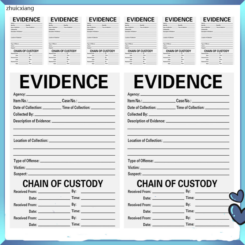 Evidence Stickers Crime Scene Markers Identification Labels Decal ...