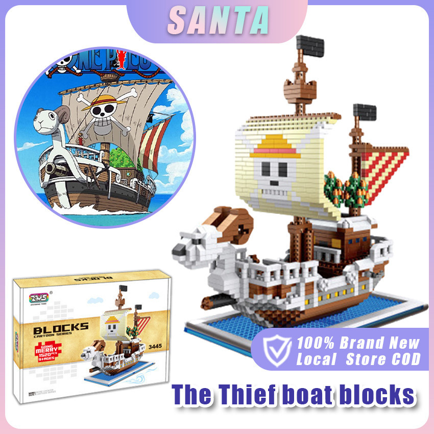 Anime Pirates Ship Building Block Set One Piece Pirate Ship Assembly ...