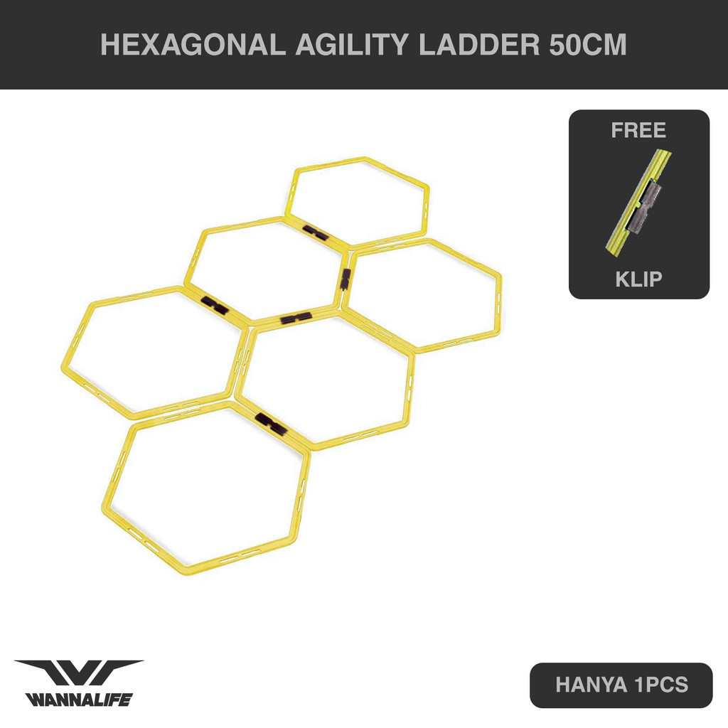 Hexagonal Agility Ladder Wannalife | Hexagon Ring Soccer Drills Legs ...