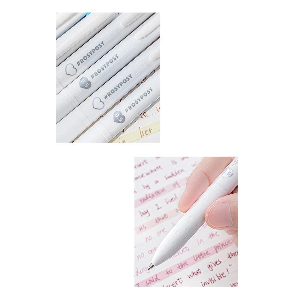 JIANWU 2 Pcs/set Tint-press Series Simple Six Colors Gel Pen Set ...