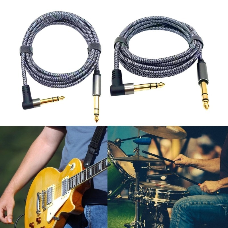 stay Stereo Amp Cable 6 35mm Mono Jacks Instrument Cable Plugs Male to ...