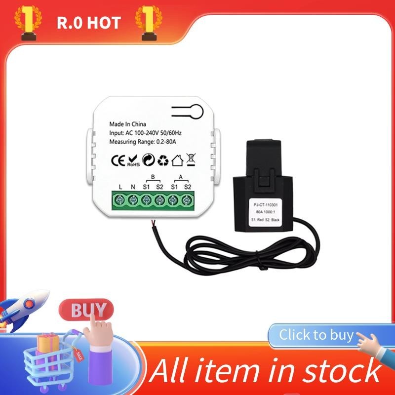 Tuya Smart ZigBee Energy Meter 2 Way Bidirectional with Current Sensor ...