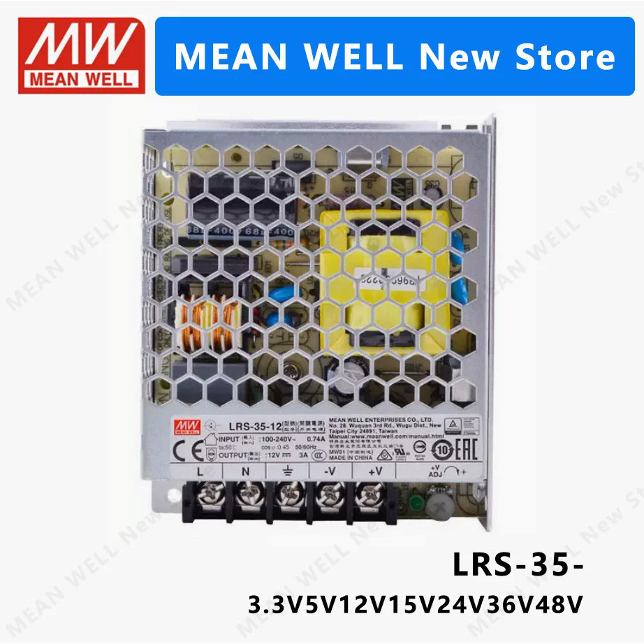MEAN WELL LRS-35 LRS-35-5 LRS-35-12 LRS-35-15 LRS-35-24 LRS-35-36 LRS-35-48 MEANWELL LRS 35 ...